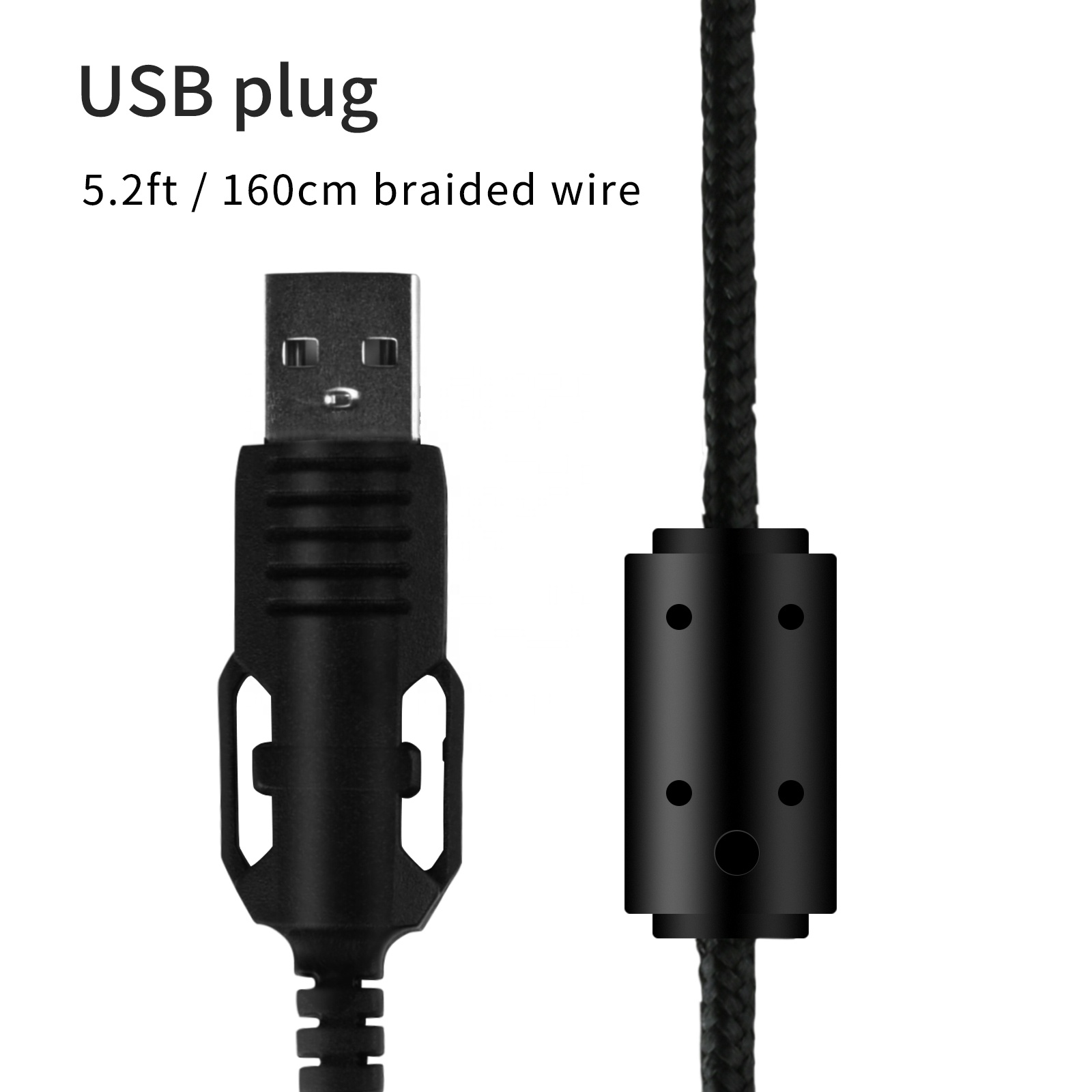 Adjustable optical wired computer mouse