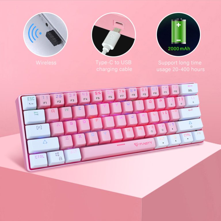 Beautiful rgb backlit dual mechanical keyboard