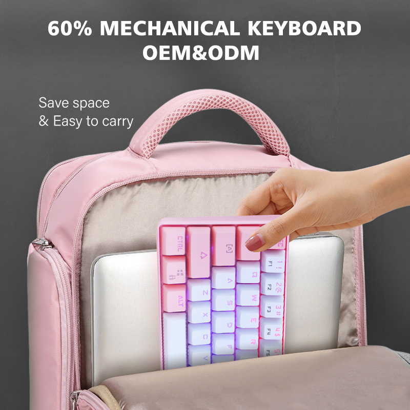 Beautiful rgb backlit dual mechanical keyboard