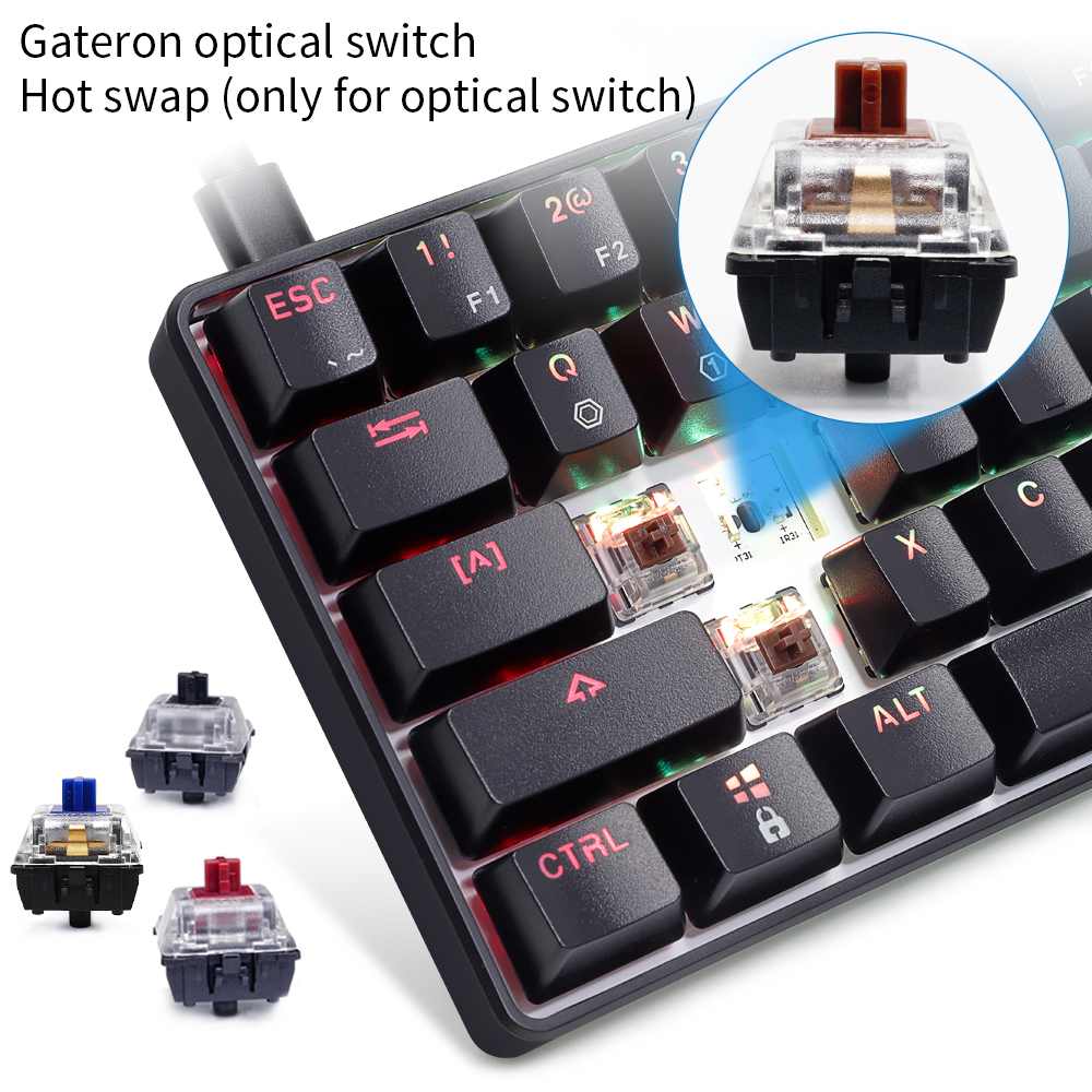 Ergonomics gateron switch mechanical keyboard