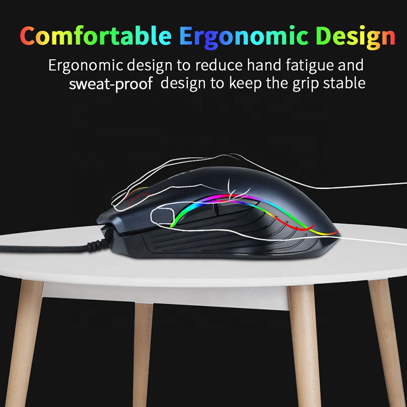 Manufacture oem adjustable optical gaming mouse