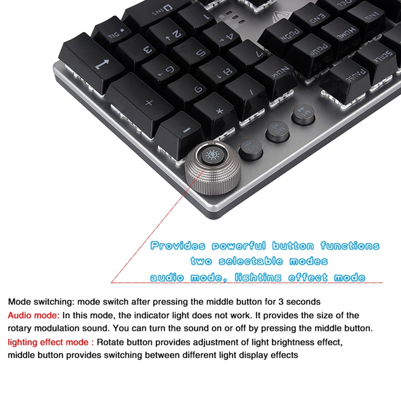 Switch mechanical keyboard for computer pc